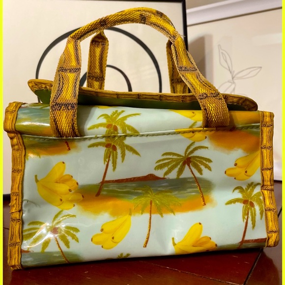 Bags | Vintage Banana And Palm Tree Vinyl Snack Box | Poshmark